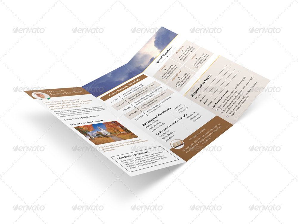 Church Trifold Brochure, Print Templates | GraphicRiver