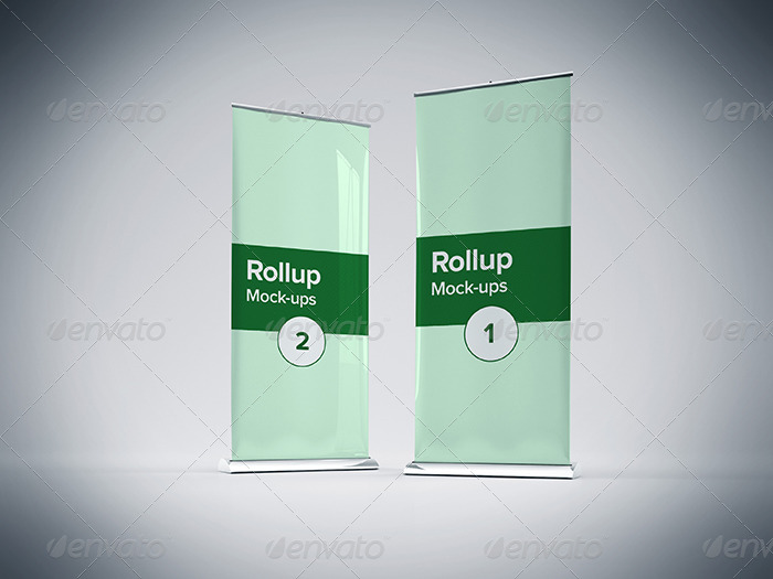 Roll ups Mock-ups V2, Graphics | GraphicRiver