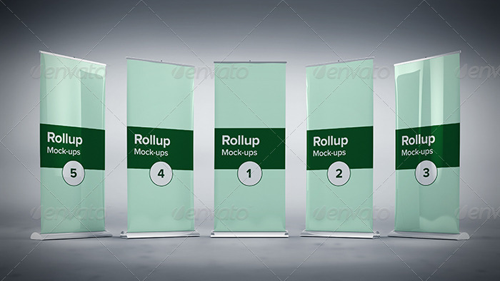 Roll ups Mock-ups V2, Graphics | GraphicRiver