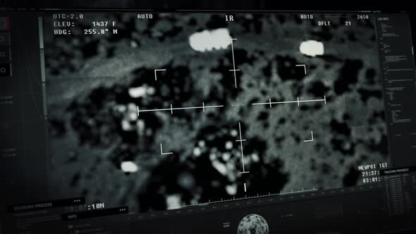 Tracking Operation Animation Of Military Convoy By Satellite ...
