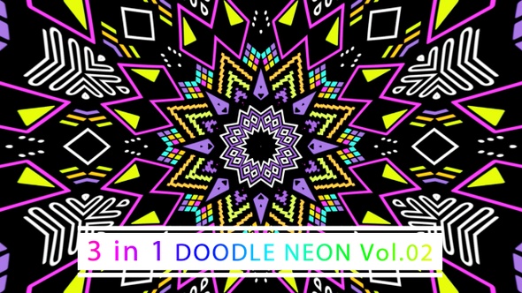 Doodle Neon Vol.02, Motion Graphics | VideoHive