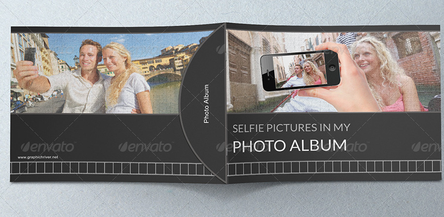 Selfie Photography Portfolio Album, Print Templates | GraphicRiver