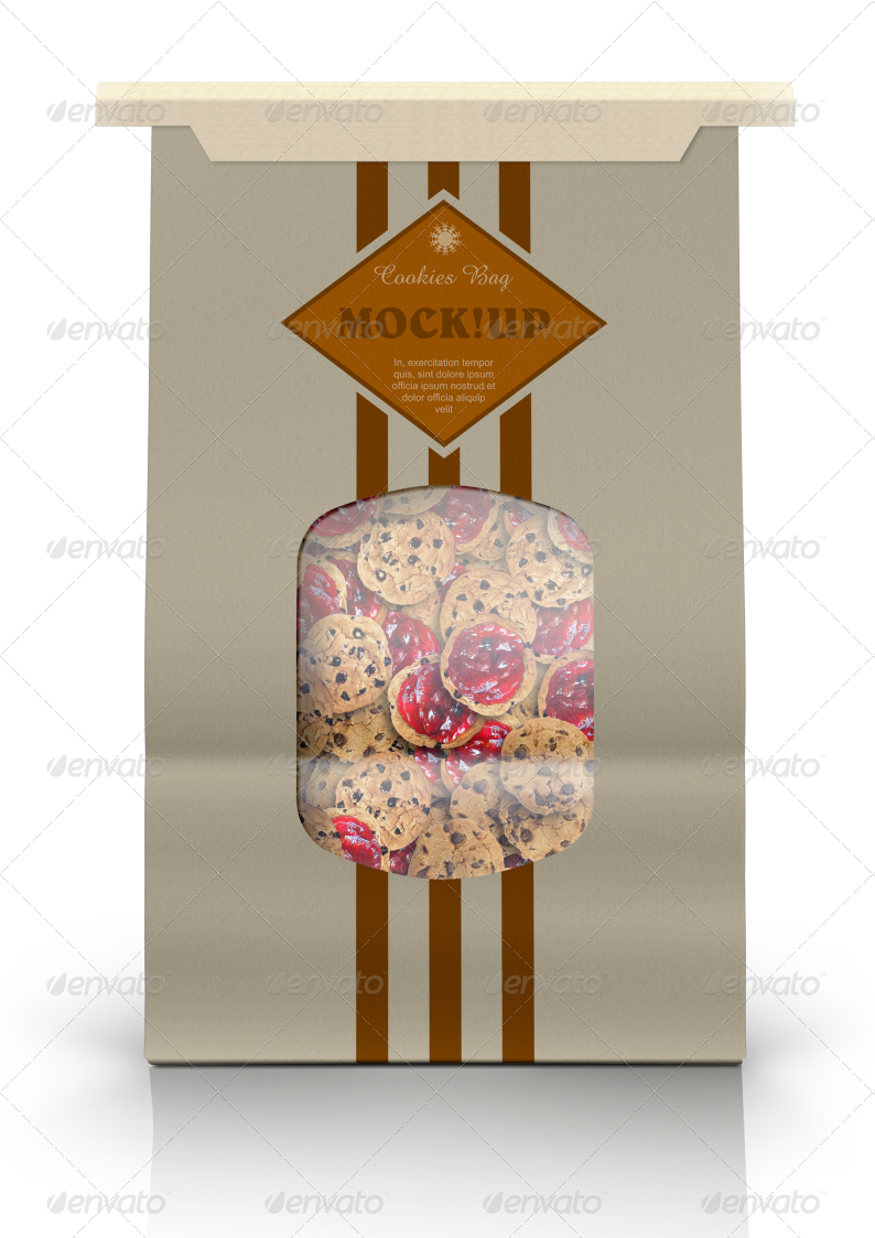Paper Cookie Bag Mockup, Graphics | GraphicRiver