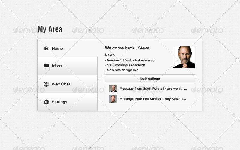 Online Message Application, Web Elements | GraphicRiver