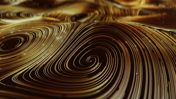 Abstract Gold Round Network Background, Motion Graphics | VideoHive