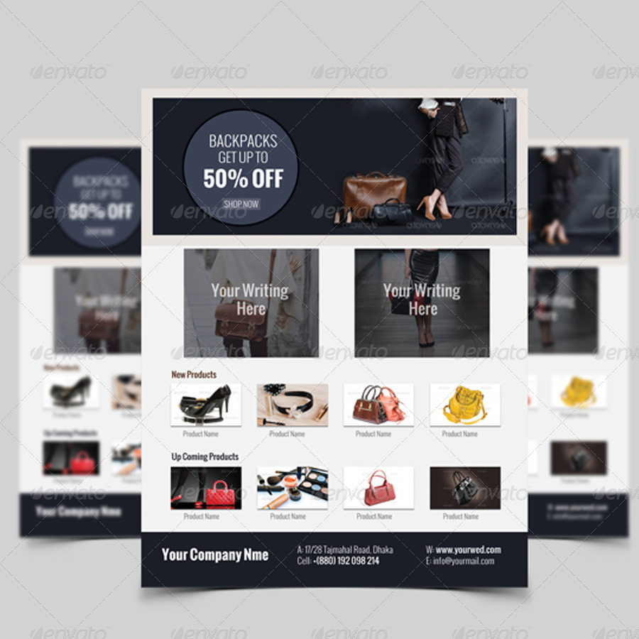 Product Promotion Flyer Poster Magazine Template, Print Templates ...