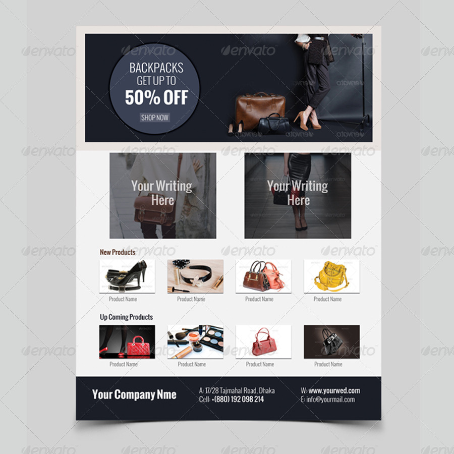 Product Promotion Flyer Poster Magazine Template, Print Templates ...