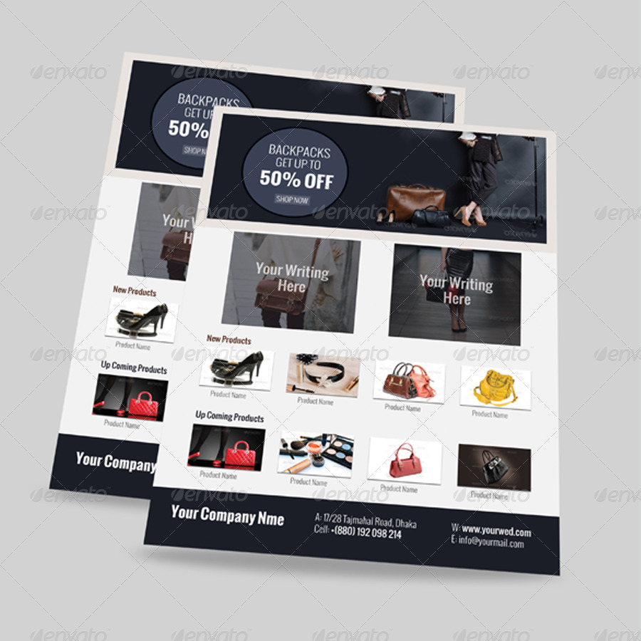 Product Promotion Flyer Poster Magazine Template, Print Templates ...