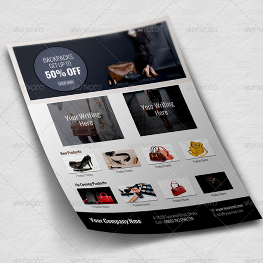 Product Promotion Flyer Poster Magazine Template, Print Templates ...