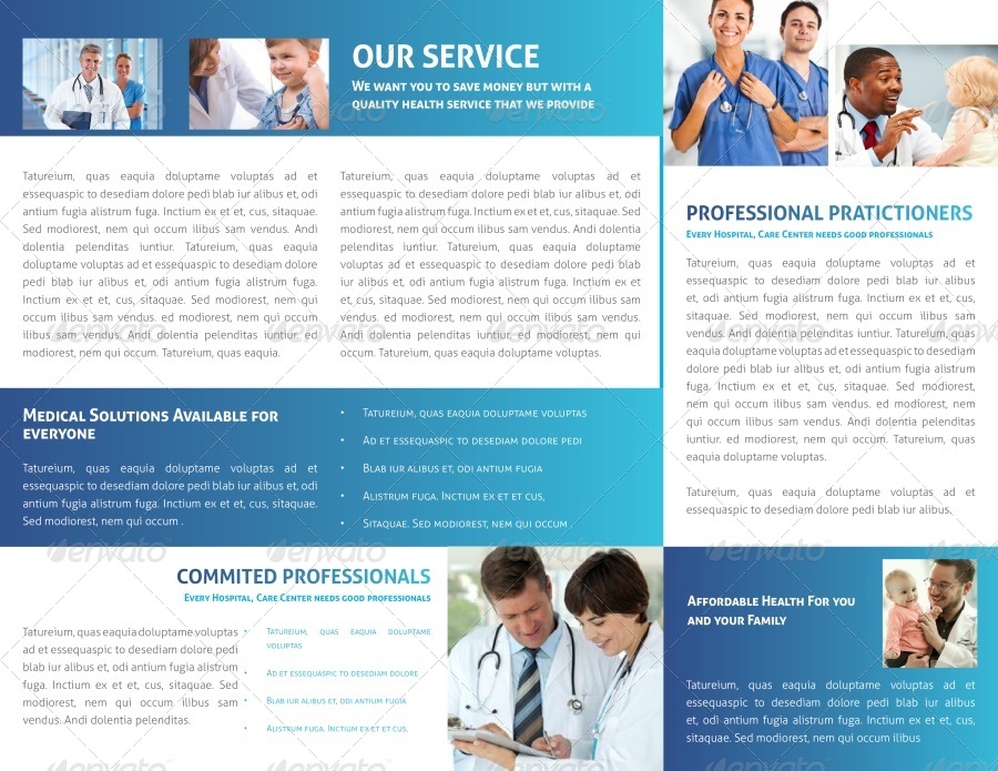 Medical Trifold Template by carlos_fernando | GraphicRiver