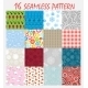 Seamless Pattern Background Vector Set, Vectors | GraphicRiver