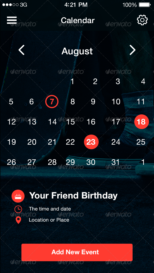 Visually l Flat Mobile App UI Kit, Web Elements | GraphicRiver