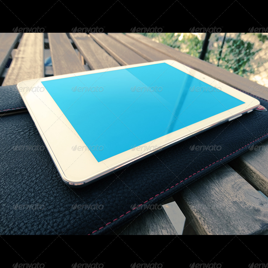 Photorealistic White Tablet Mock Up, Graphics | GraphicRiver
