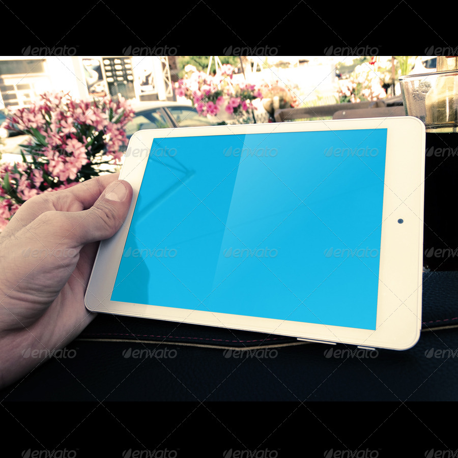 Photorealistic White Tablet Mock Up, Graphics | GraphicRiver