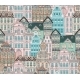 Old Styled Houses Seamless Pattern, Vectors | GraphicRiver