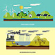 Flat Design Ecology Concept, Vectors | GraphicRiver