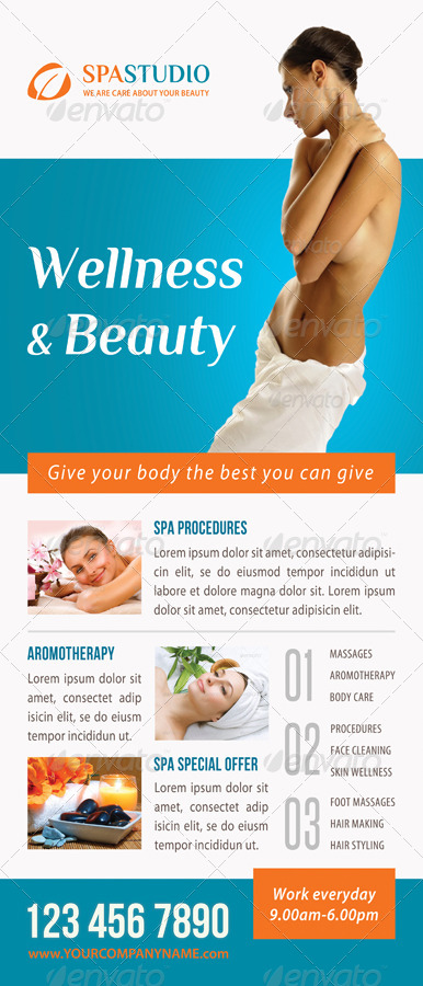 3 in 1 Spa Wellness Banner Bundle 07, Print Templates | GraphicRiver