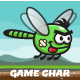 Dragonfly Game Character Sprite Sheets, Game Assets | GraphicRiver