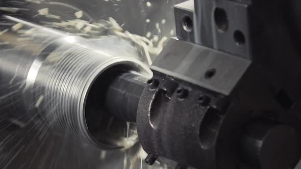 Turning Lathe in Action, Stock Footage | VideoHive