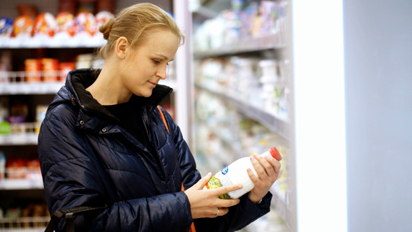 Buying Food In The Supermarket, Stock Footage | VideoHive