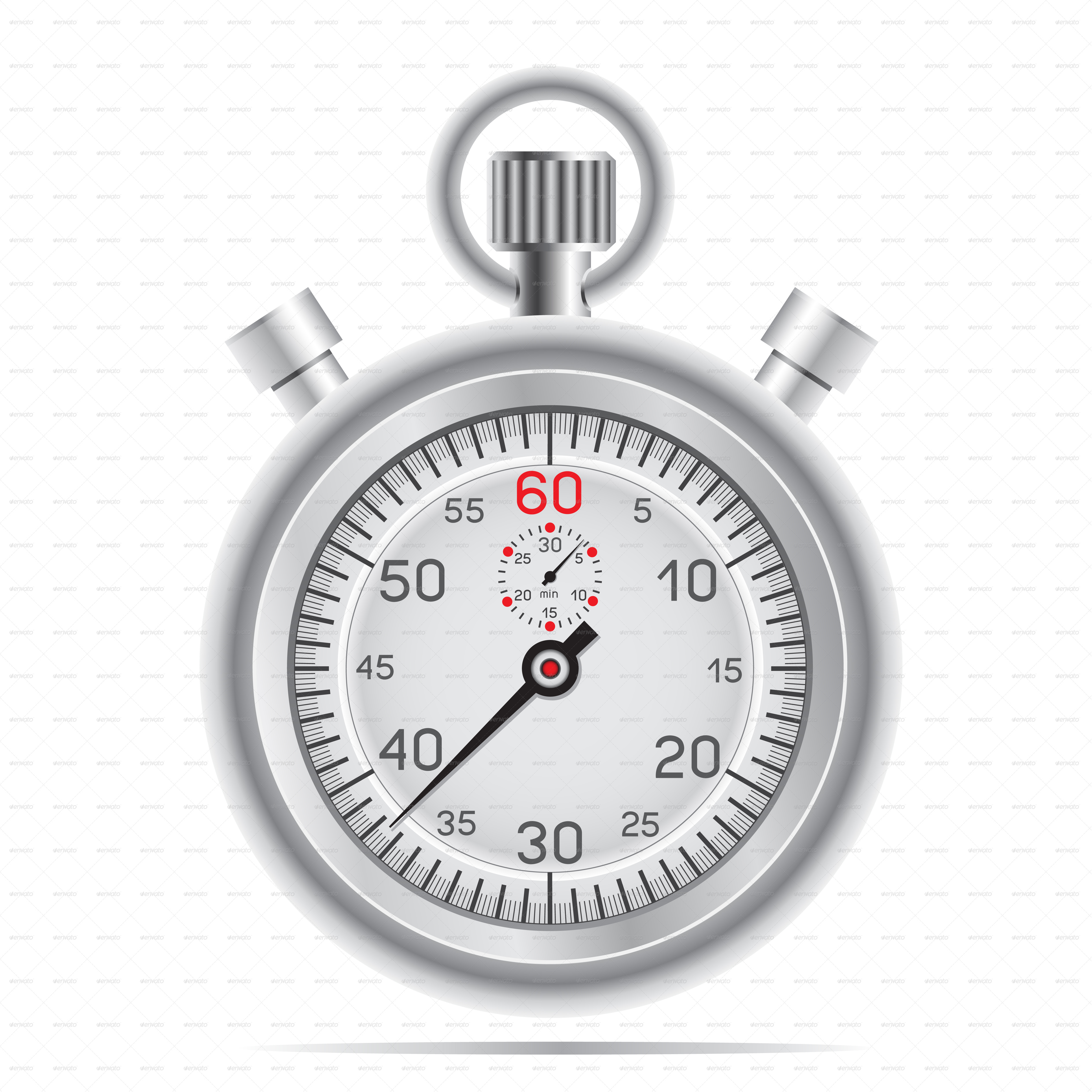 Retro Stopwatch, Vectors | GraphicRiver