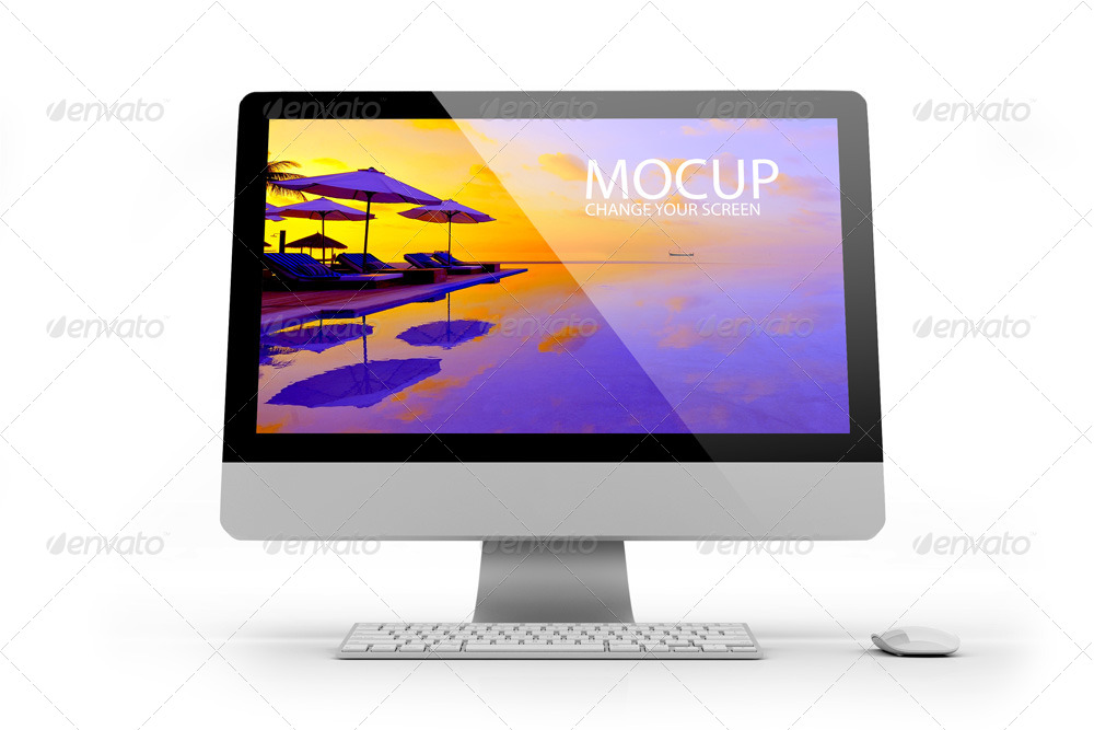 Small iDesktop Mockup, Graphics | GraphicRiver