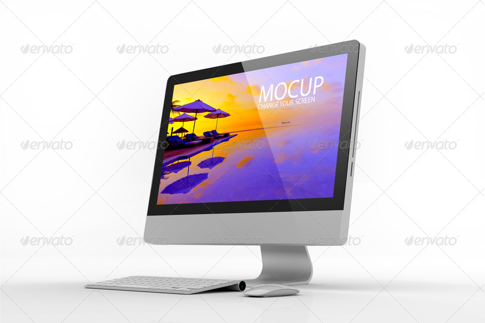 Small iDesktop Mockup, Graphics | GraphicRiver