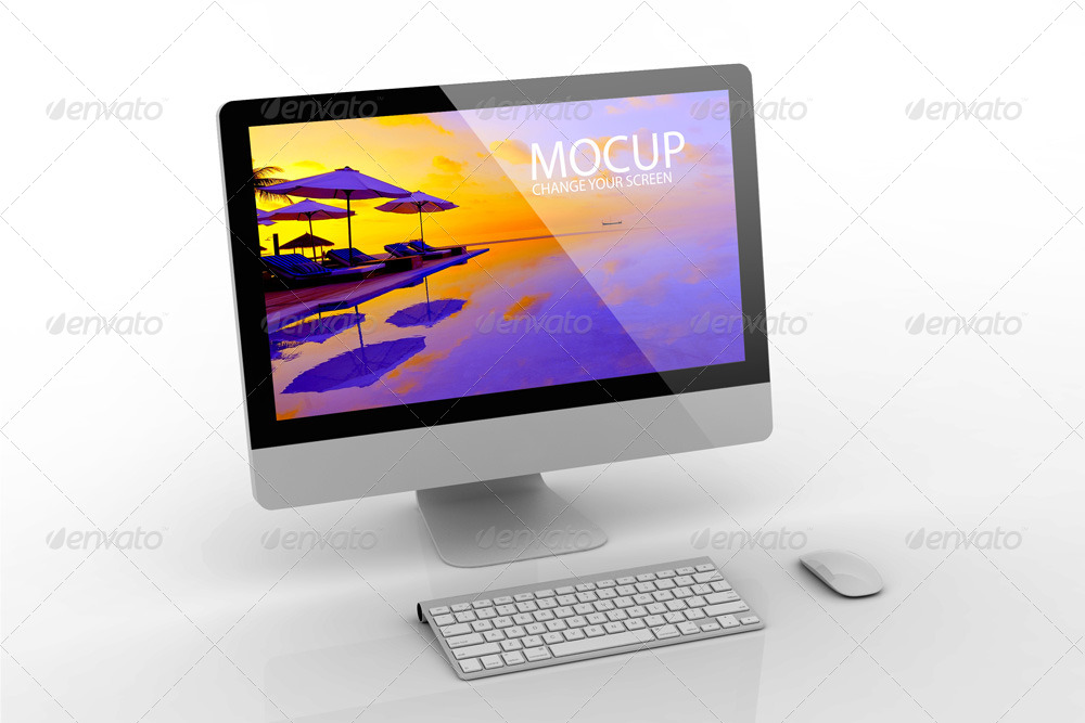 Small iDesktop Mockup, Graphics | GraphicRiver