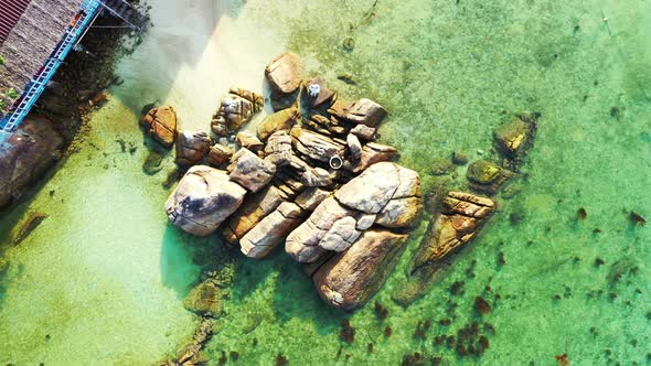 Old limestone big cliffs sculptures, naturally caved by saltwater of ...