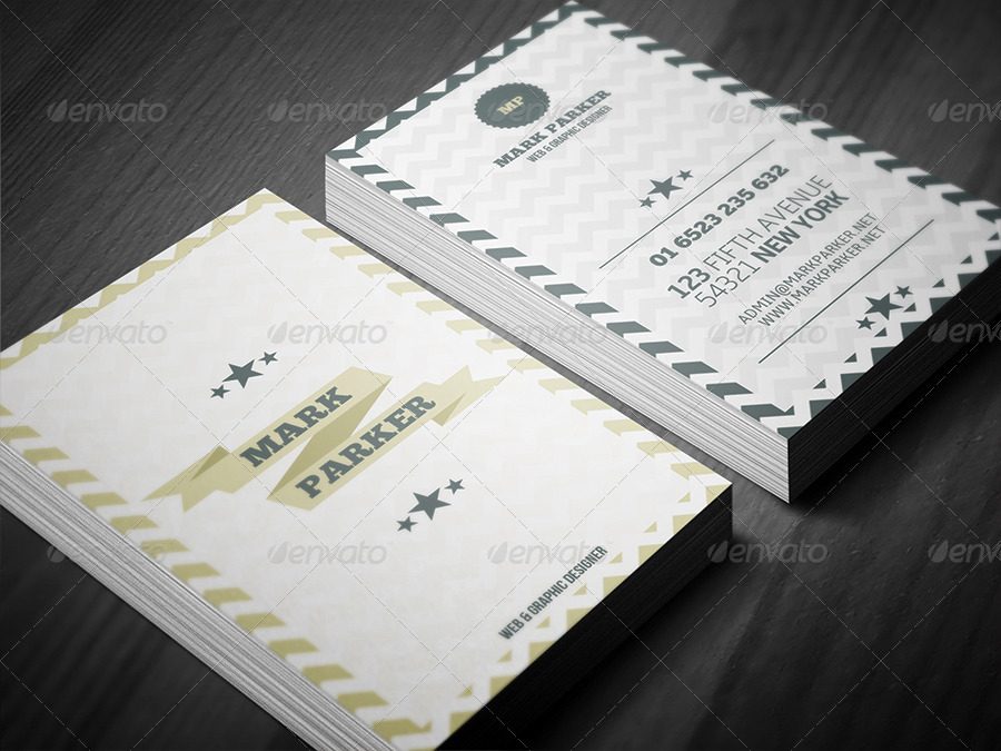 Retro Star Business Card, Print Templates | GraphicRiver