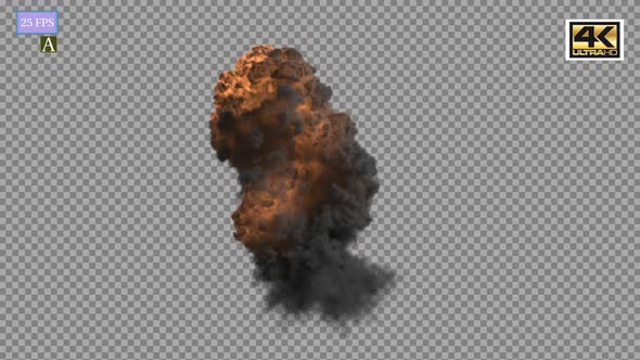 Explosion Side A4 4K, Motion Graphics | VideoHive