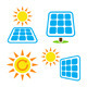 Solar Panel Eco Energy Icons Set, Vectors | GraphicRiver
