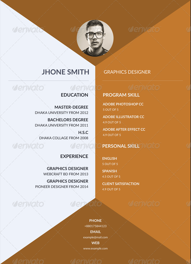 Pioneer Resume 2, Print Templates | GraphicRiver