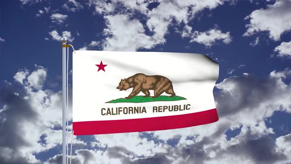 California Flag Waving, Motion Graphics | VideoHive