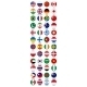 Set of Round Buttons with World Flags, Vectors | GraphicRiver