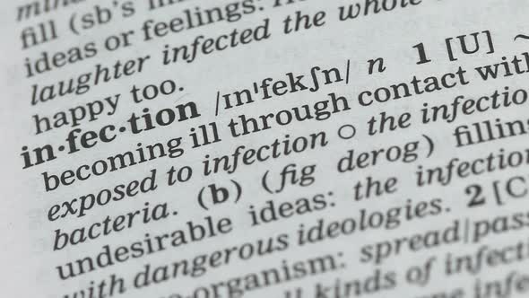 Infection Word Meaning in English Vocabulary, Catching Viral Illness ...