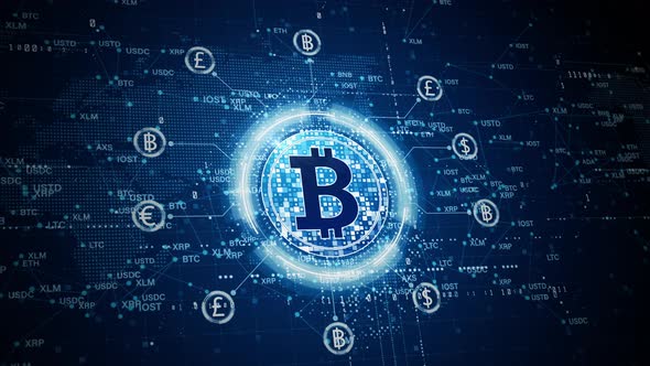 Bitcoin Cryptocurrency 01195, Motion Graphics | VideoHive