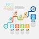 Pipe Timeline Progress Infographic, Infographics | GraphicRiver
