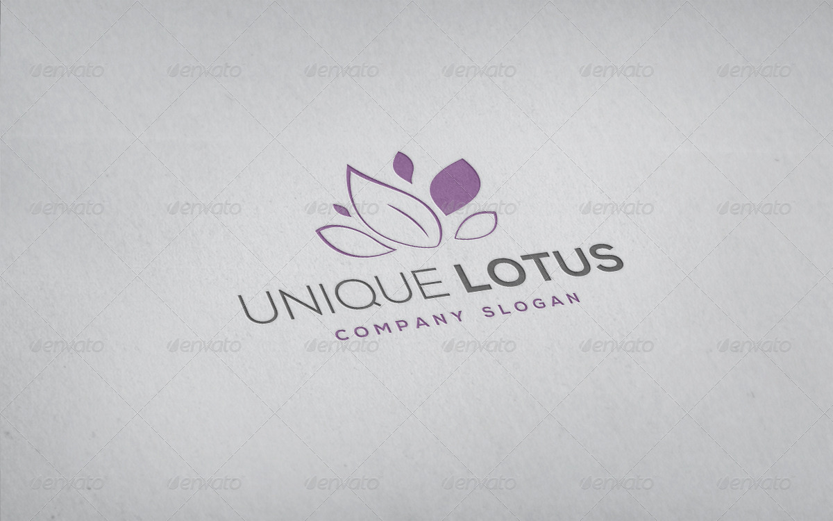 Unique Lotus, Logo Templates | GraphicRiver