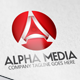 Alpha Media Letter A 3D Logo, Logo Templates | GraphicRiver