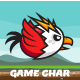 Flappy Red Eagle Game Character Sprite Sheets, Game Assets | GraphicRiver