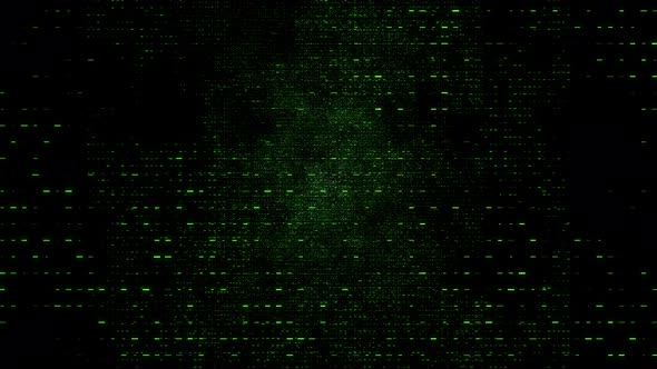 Green Digital Data Texture Background Loop, Motion Graphics | VideoHive
