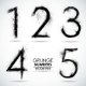 Vector Set Grunge Numbers - Part 1, Vectors | GraphicRiver