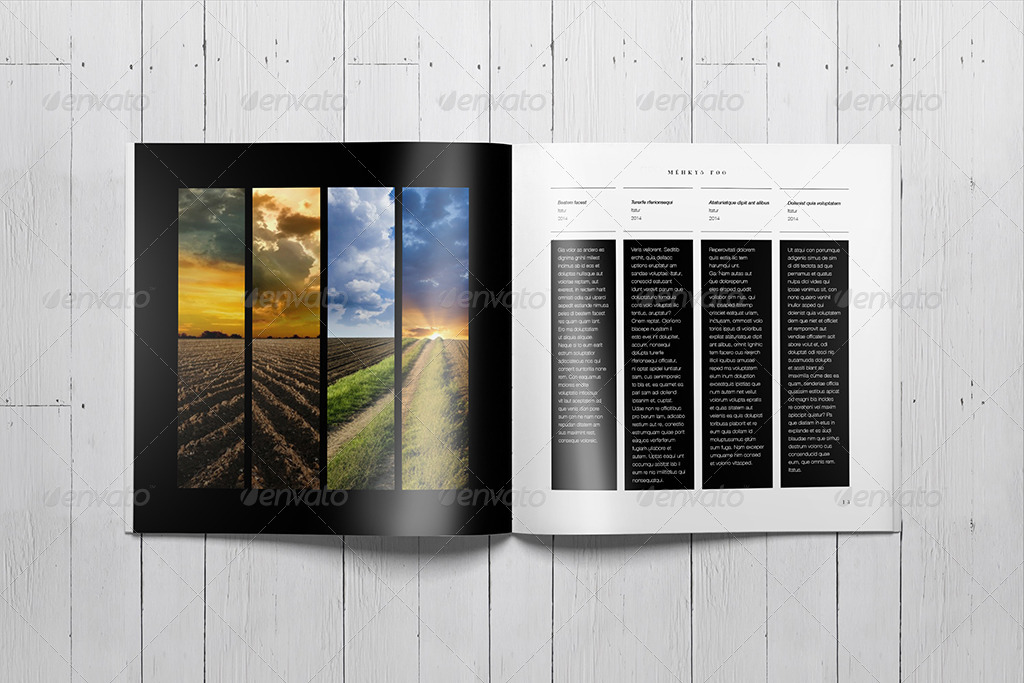 Indesign square photo book template, Print Templates | GraphicRiver