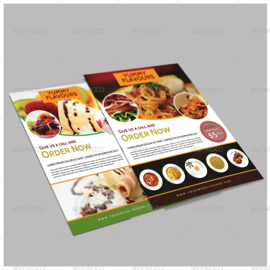 Food Flyer, Print Templates | GraphicRiver