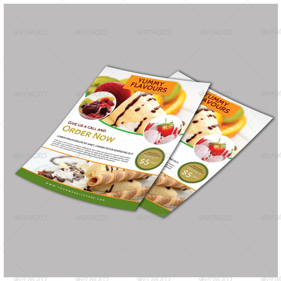 Food Flyer, Print Templates | GraphicRiver