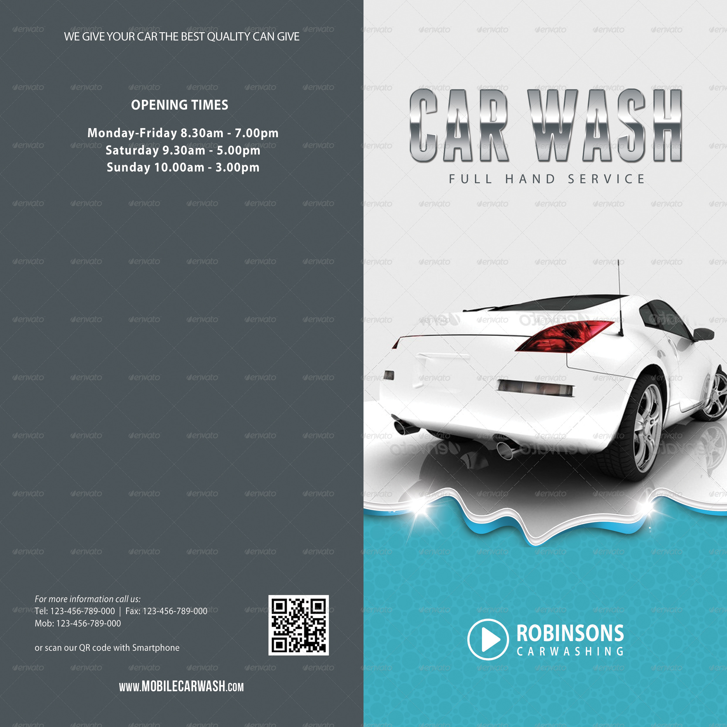 4 in 1 Car Wash Multiuse Brochure Bundle 01, Print Templates | GraphicRiver