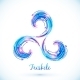 Blue Abstract Triskele Symbol by art_of_sun | GraphicRiver