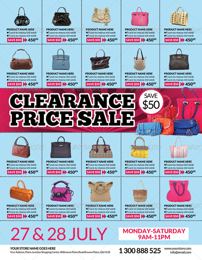 Sale Promotion Flyer, Print Templates | GraphicRiver