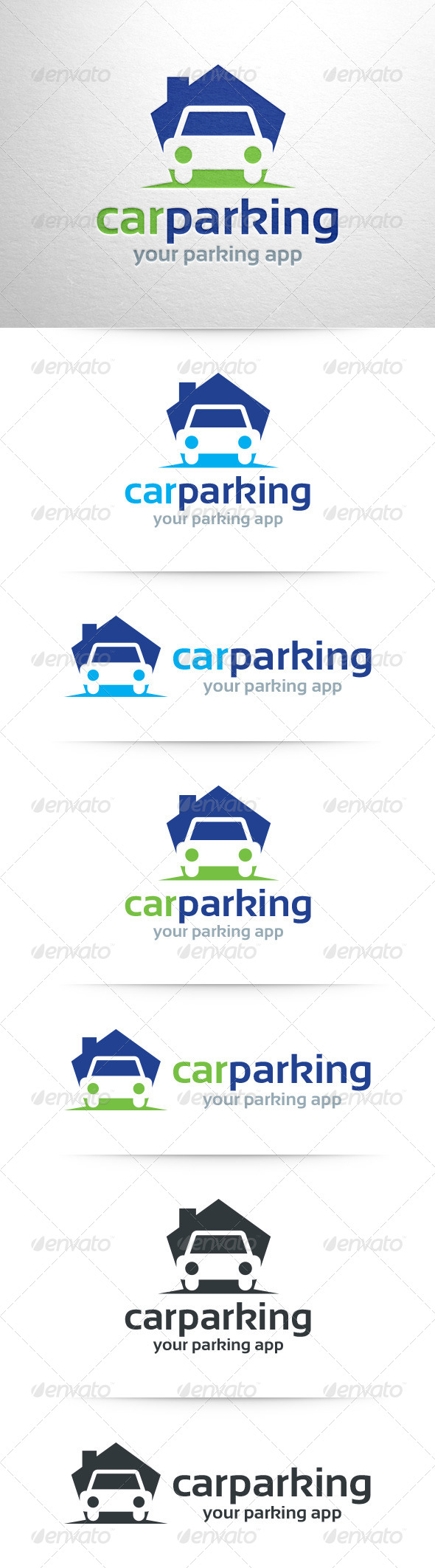 Car Parking Logo Template by LiveAtTheBBQ | GraphicRiver